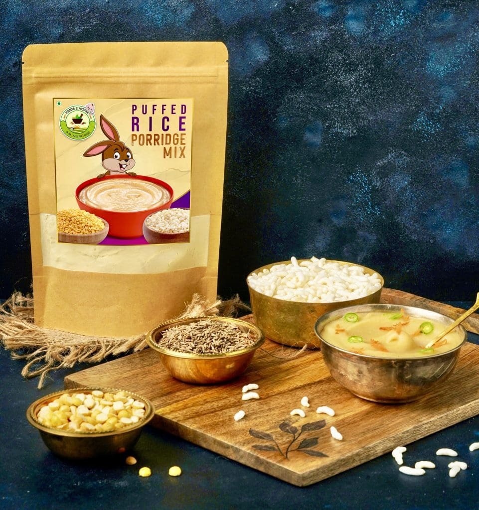 RAGI SWEET POTATO PORRIDGE MIX(7 Months+) (250g) - Farm 2 Home